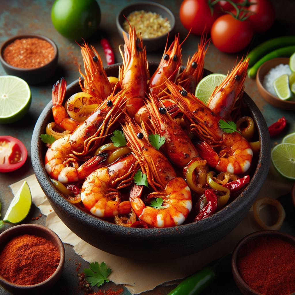 Camarones en Chipotle y Achiote (Chipotle and Achiote Shrimp)